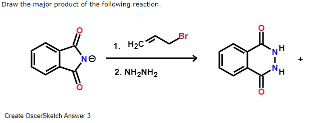 Solved Draw the major product of the following reaction. NO | Chegg.com