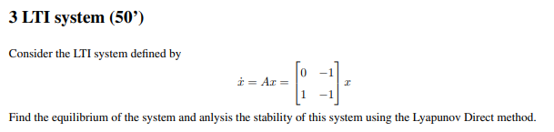 Solved 3 LTI system (50) Consider the LTI system defined by | Chegg.com