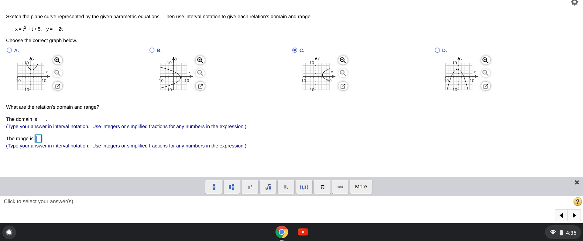 Solved Sketch the plane curve represented by the given | Chegg.com