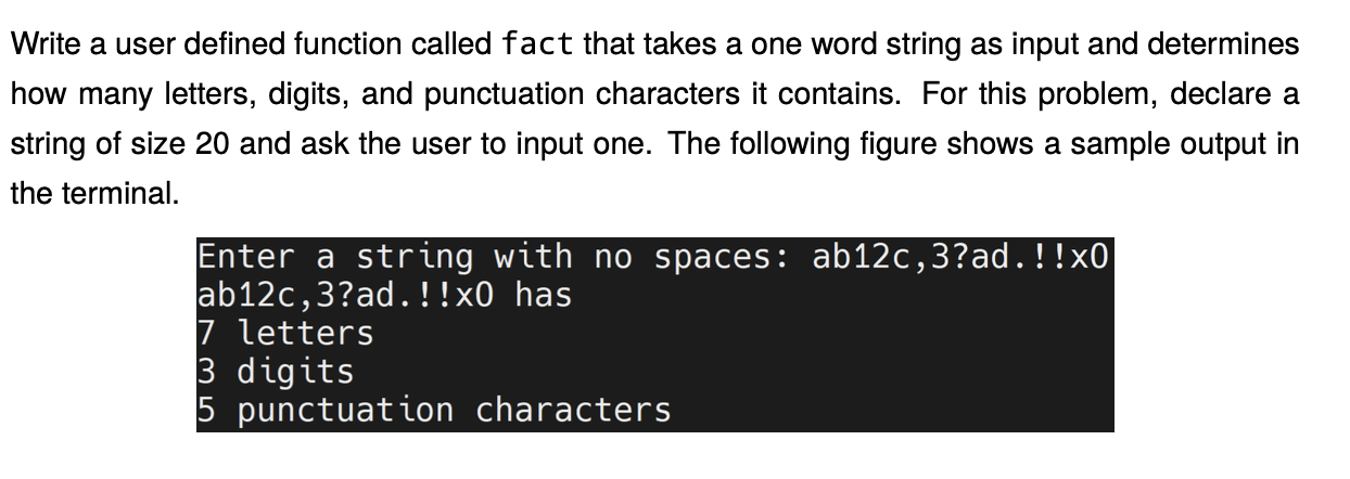 Solved Write a user defined function called fact that takes | Chegg.com