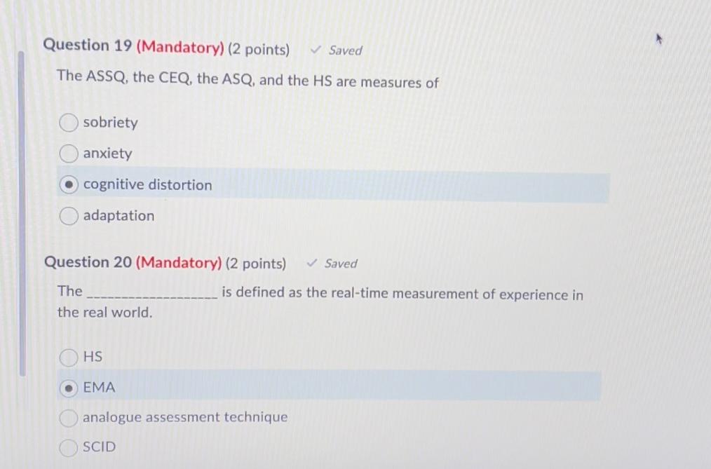 Solved Q17 - 20 Which of the follwing is not a | Chegg.com