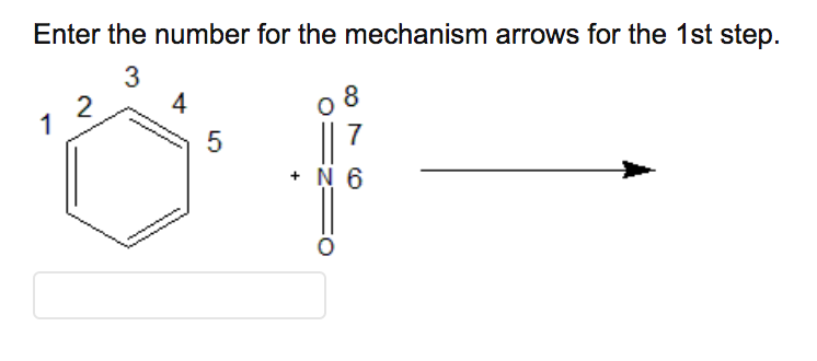 Solved Enter the number for the mechanism arrows for the 1st | Chegg.com