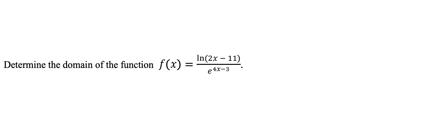 Solved Determine the domain of the function | Chegg.com