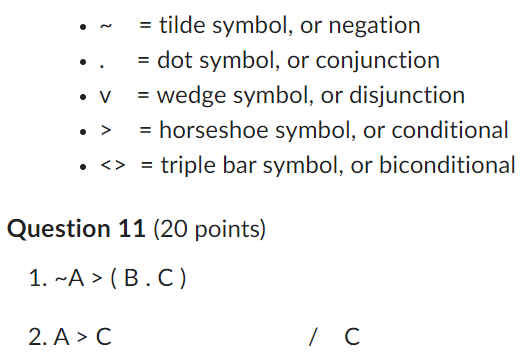 tilde symbol, or negation - = = dot symbol, or | Chegg.com