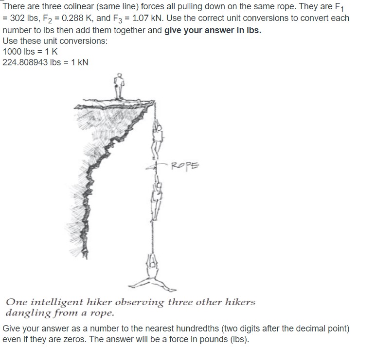 Solved There are three colinear (same line) forces all | Chegg.com