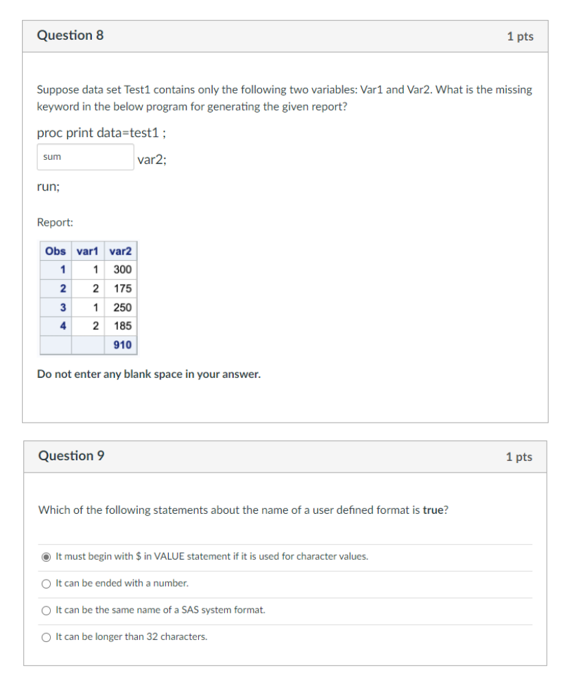 Solved Suppose data set Test 1 contains only the following | Chegg.com