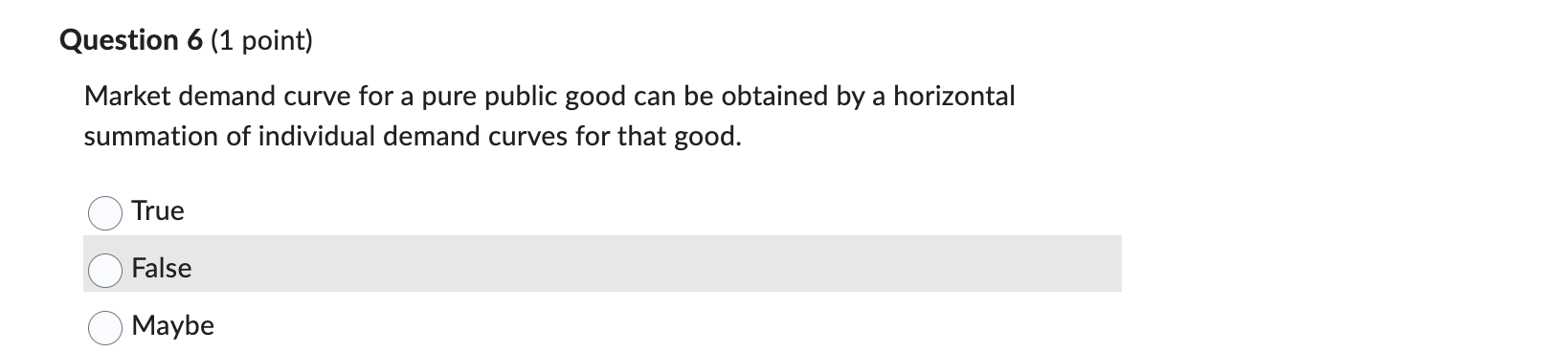 Solved Market demand curve for a pure public good can be | Chegg.com