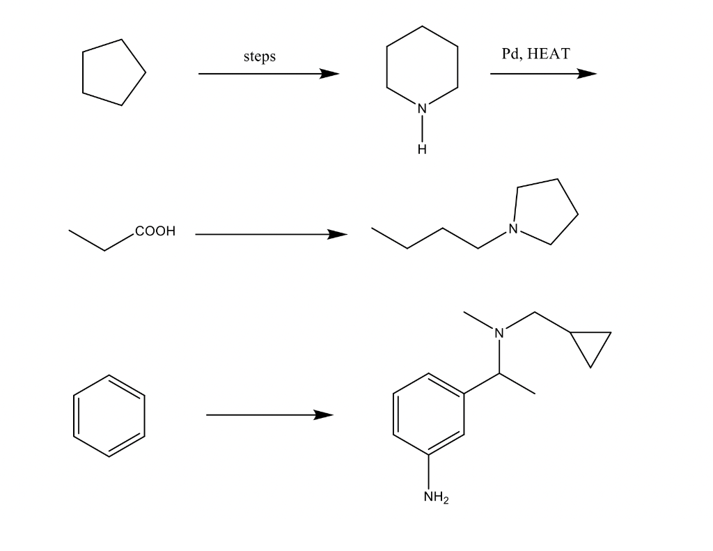 Solved steps Pd, HEAT N H COOH NH2 | Chegg.com