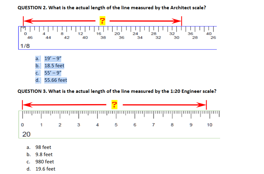 Solved QUESTION 2. What is the actual length of the line | Chegg.com