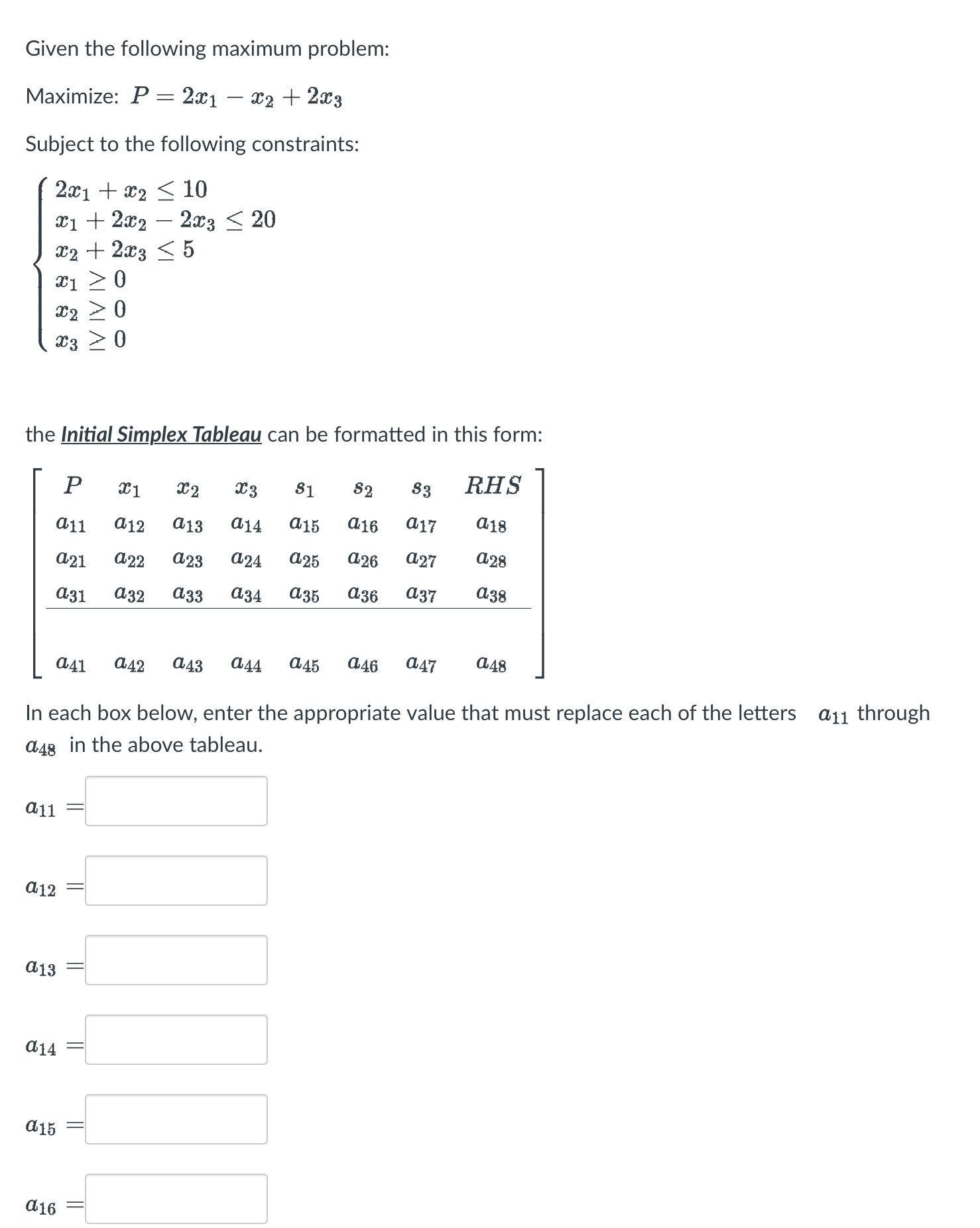 Solved Given the following maximum problem: Maximize: | Chegg.com