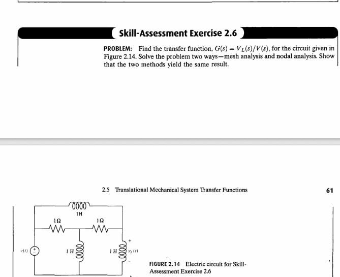 Solved Problem Find The Transfer Function Gsvlsvs 