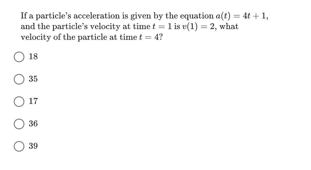 Solved If a particle's acceleration is given by the equation | Chegg.com