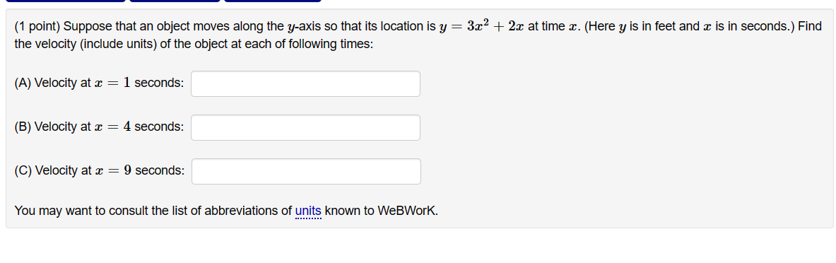 Solved 1 Point Suppose That An Object Moves Along The