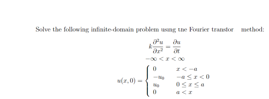 Solved Solve the following infinite-domain problem using the | Chegg.com