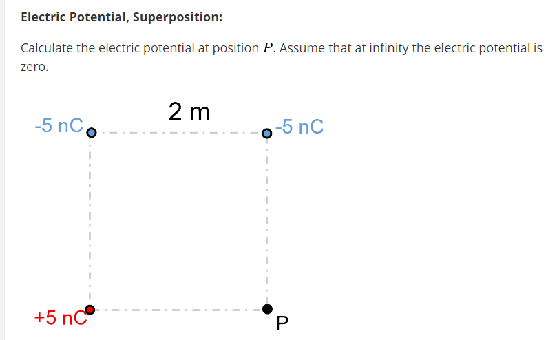 Solved Electric Potential, Superposition: Calculate the | Chegg.com