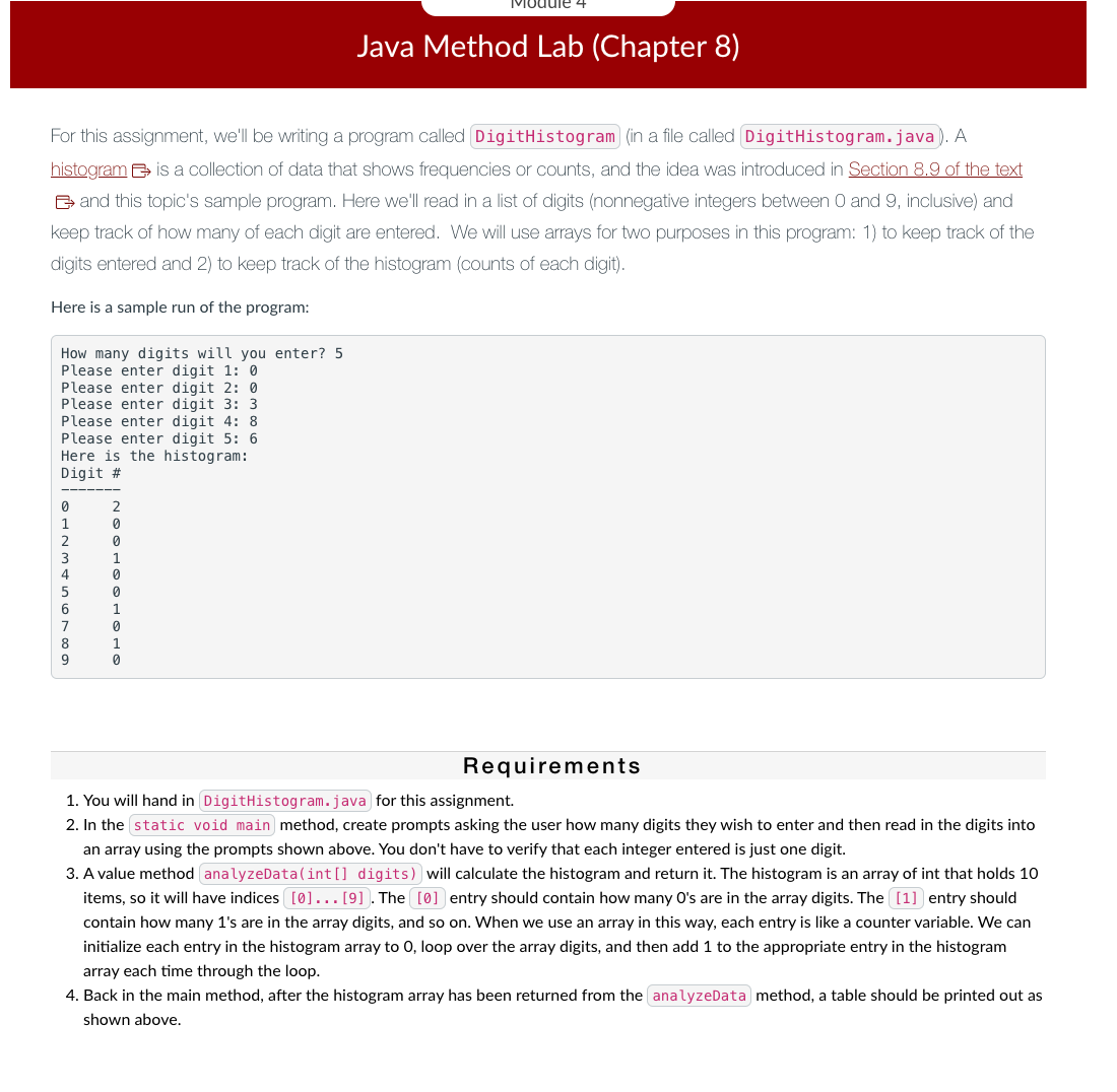 Solved For this assignment, we'll be writing a program | Chegg.com