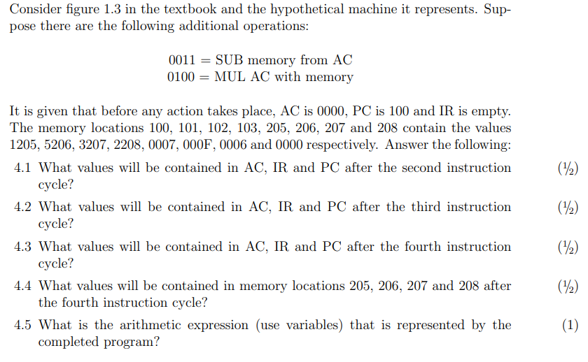 Solved Consider figure 1.3 in the textbook and the | Chegg.com