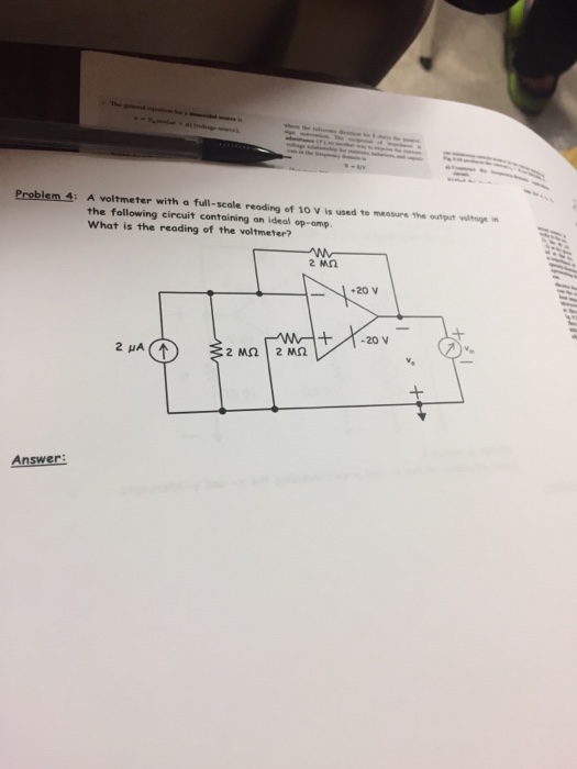 Solved A voltmeter with a full-scale reading of 10 V is used | Chegg.com