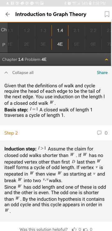 Solved Prove that every closed walk of odd length in a | Chegg.com