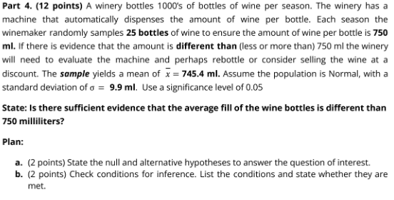 Solved How do you check conditions for inference? That is | Chegg.com