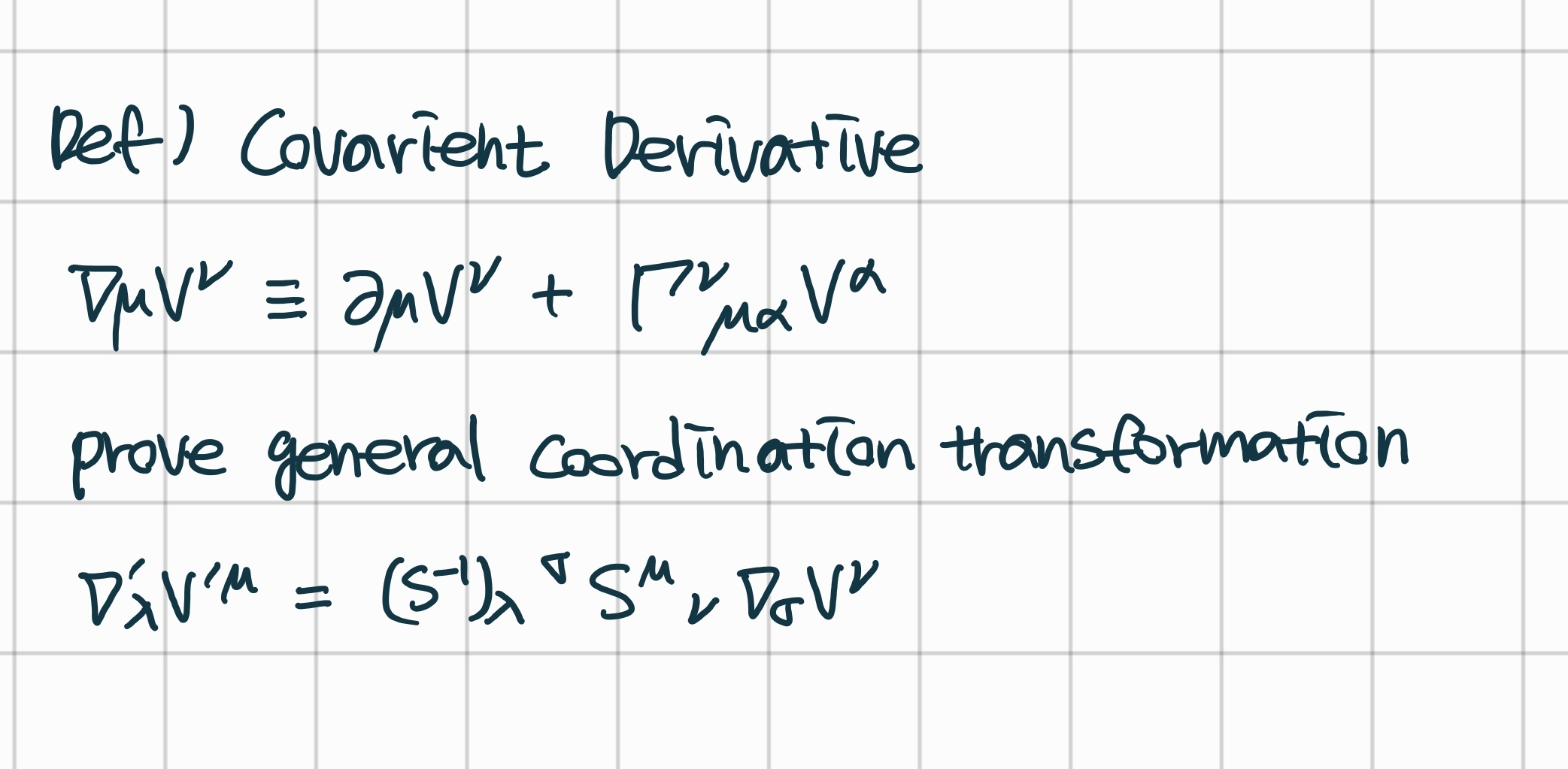 Solved by an EXPERT prove of ﻿general coordinate transformation of | Chegg.com