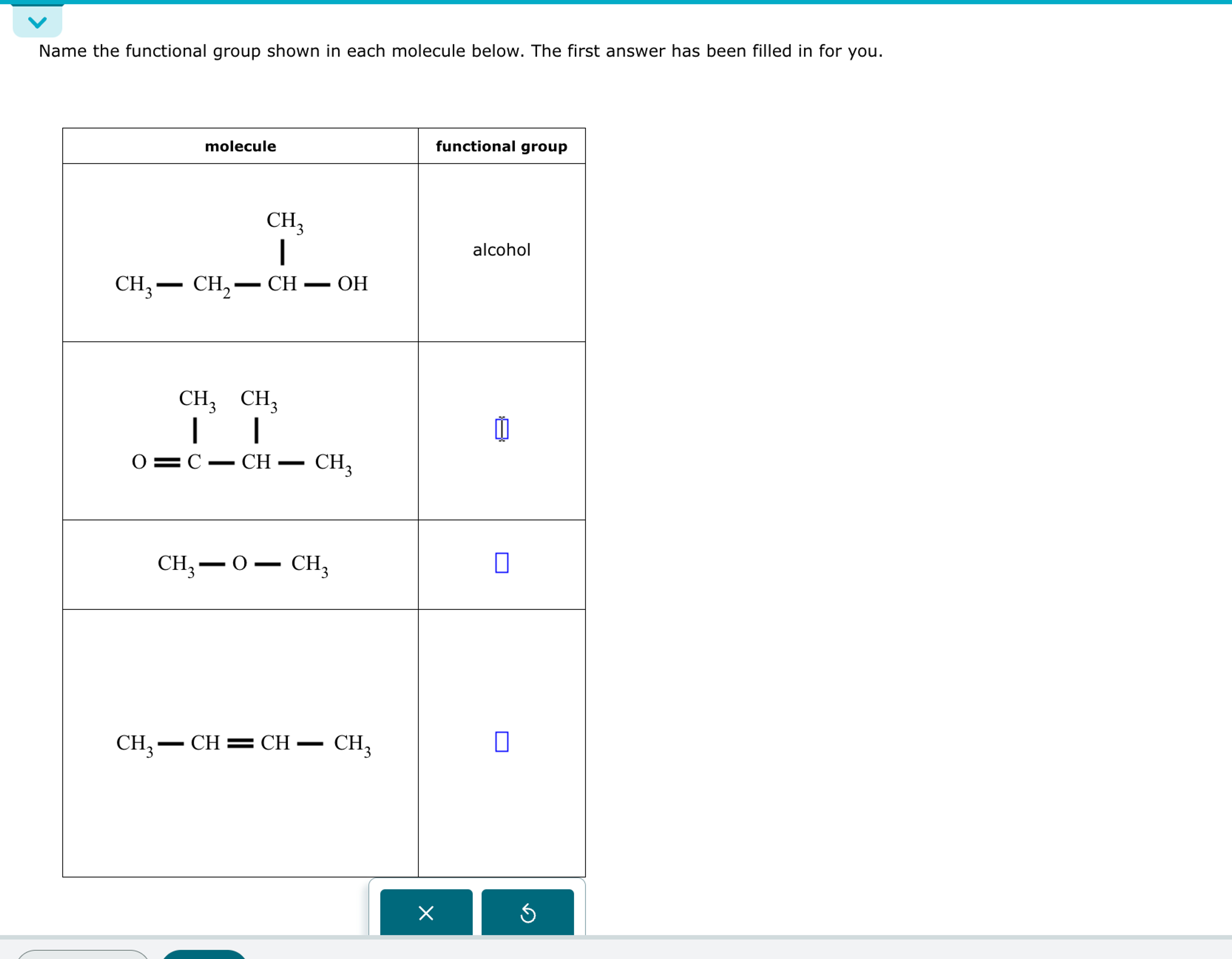 Solved I WILL UPVOTE IF CORRECT Name the functional group | Chegg.com