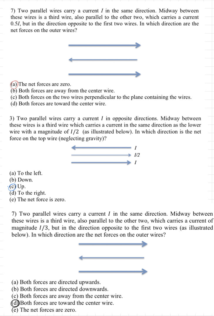 Solved The correct answers are circled. Can you explain the | Chegg.com