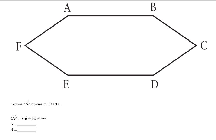 Solved In the following hexagon, opposite sides are parallel | Chegg.com