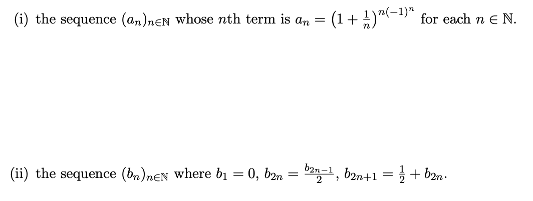 Solved Find the lim sup and lim inf of the given sequence | Chegg.com
