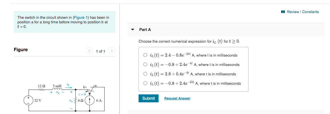 Solved Review Constants Part B Choose the correct numerical | Chegg.com