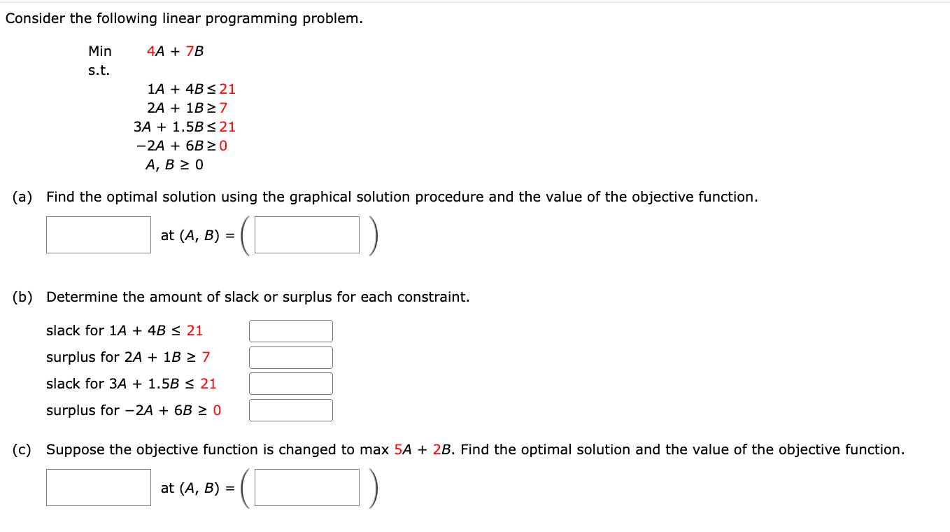Solved Consider the following linear programming problem. | Chegg.com