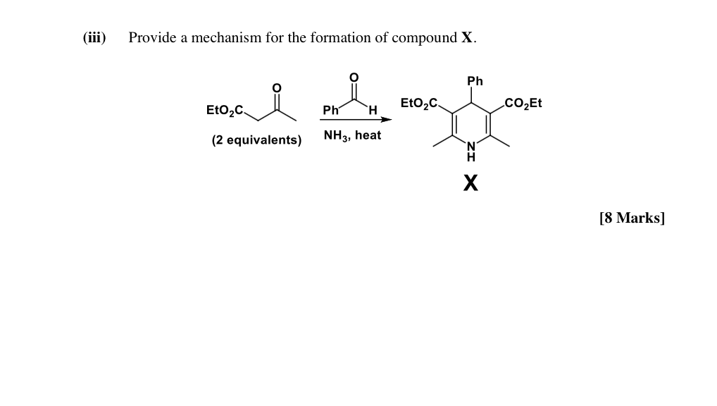 Solved Provide a mechanism for the formation of compound X. | Chegg.com