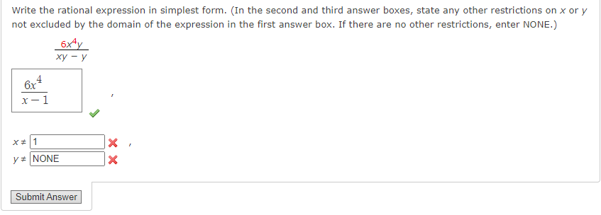 Solved Write the rational expression in simplest form. (In | Chegg.com