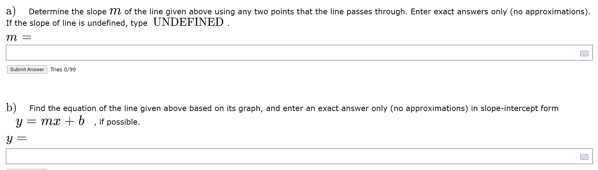 Solved Given the graph below, find the following:a) | Chegg.com