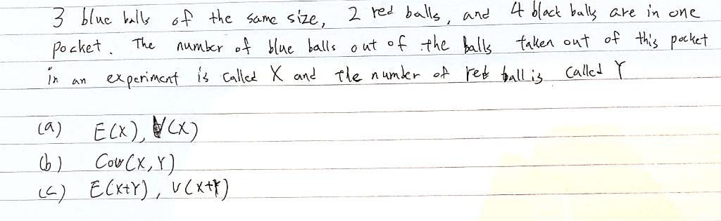 Solved 3 blue balls of the same size, 2 red balls, and 4 | Chegg.com