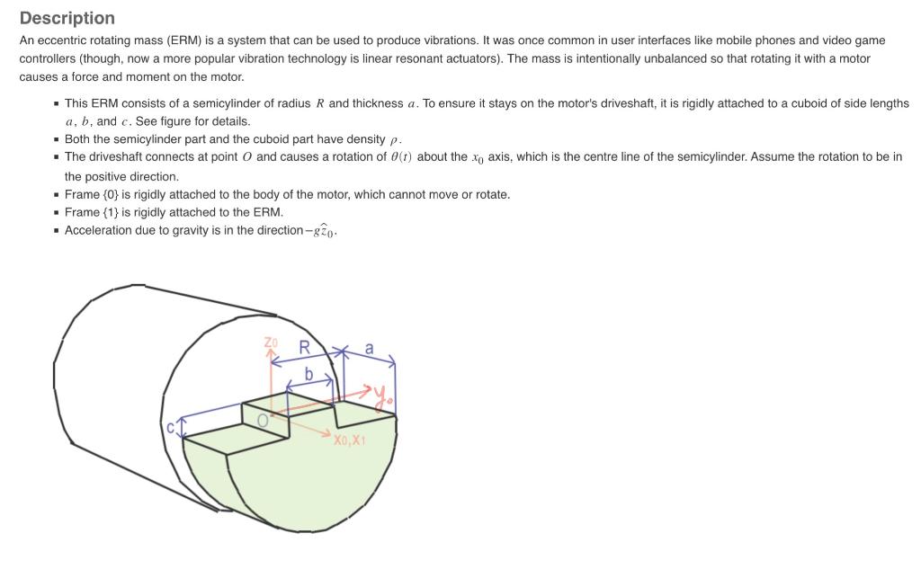 Solved syms theta(t) R a b c g rho Test 12: IG_cuboid % | Chegg.com