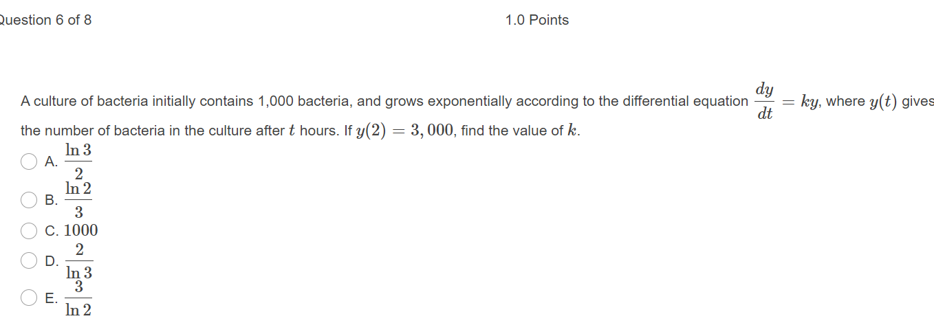 Solved uestion 7 of 8 1.0 Points х The slope of a curve at a | Chegg.com Solved uestion 7 of 8 1.0 Points х The slope of a curve at a | Chegg.com