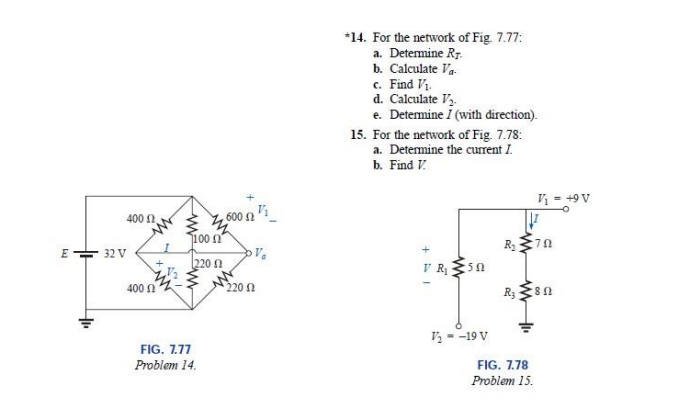 Solved `14 For The Network Of Fig 777 A Determine Rt 