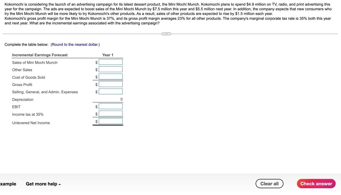 Solved Kokomochi is considering the launch of an advertising | Chegg.com