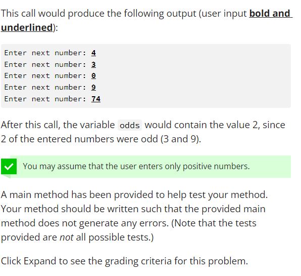 Solved \r\nThis call would produce the following output | Chegg.com