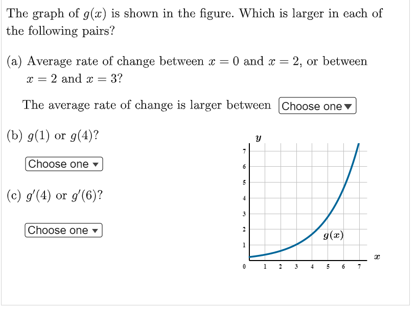 Solved The graph of g(x) is shown in the figure. Which is | Chegg.com