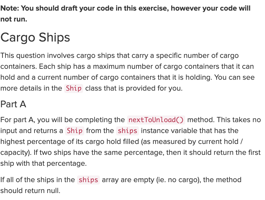 Solved Note: You should draft your code in this exercise, | Chegg.com