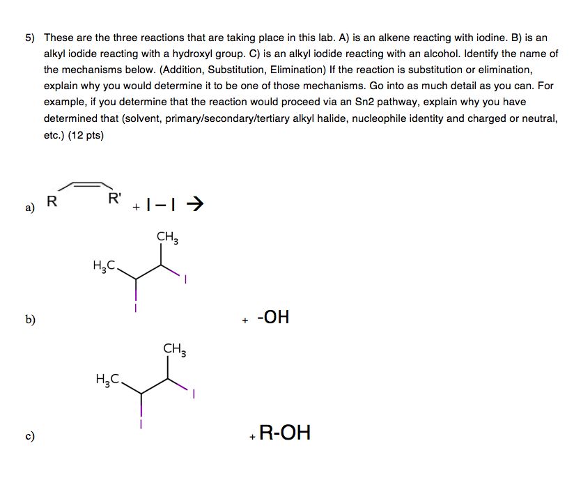 Solved 5) These are the three reactions that are taking | Chegg.com