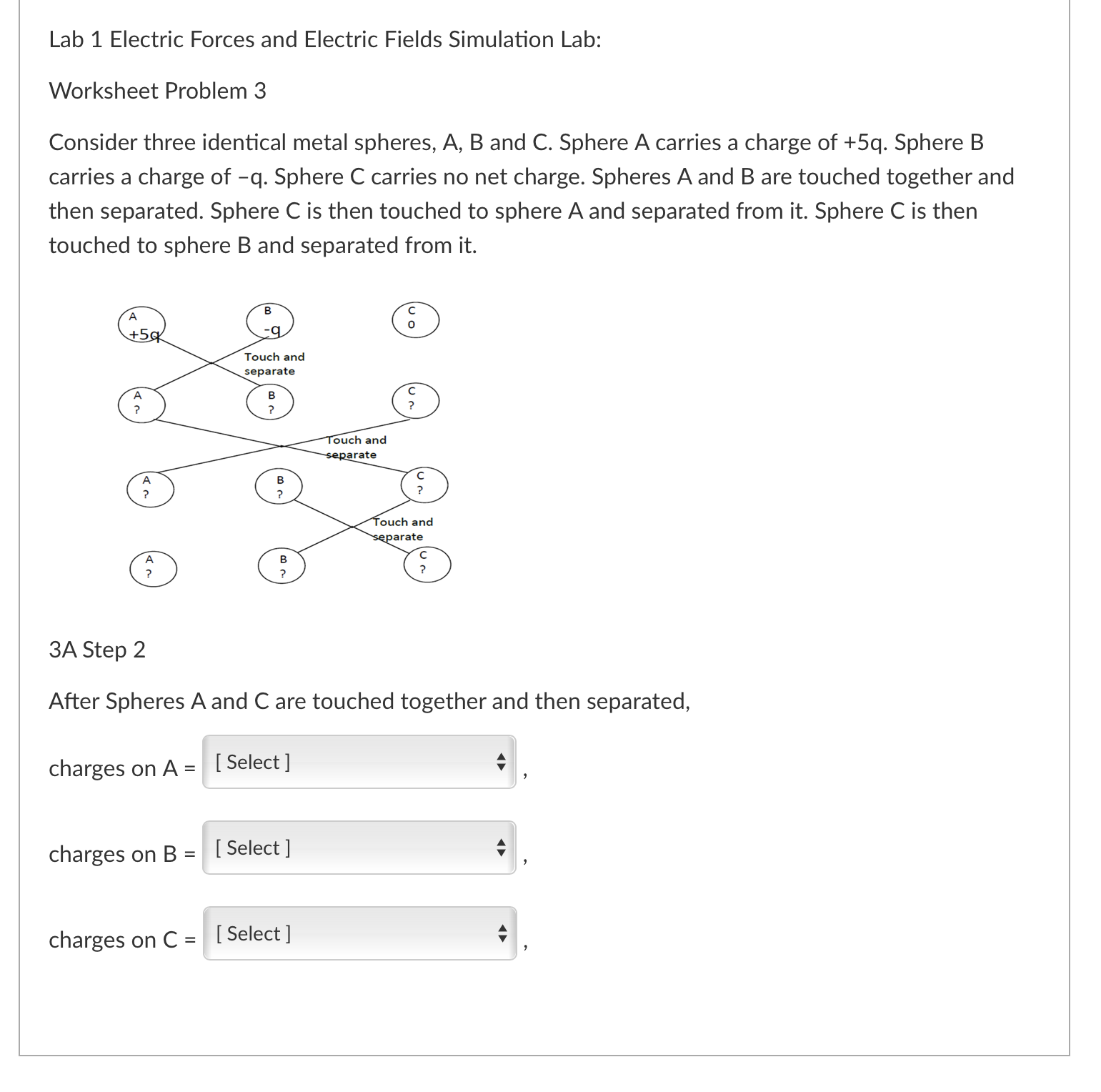 Solved Lab 1 Electric Forces And Electric Fields Simulation 
