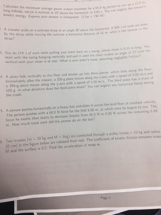 Solved Calculate The Minimum Average Power Output Necessany 7147