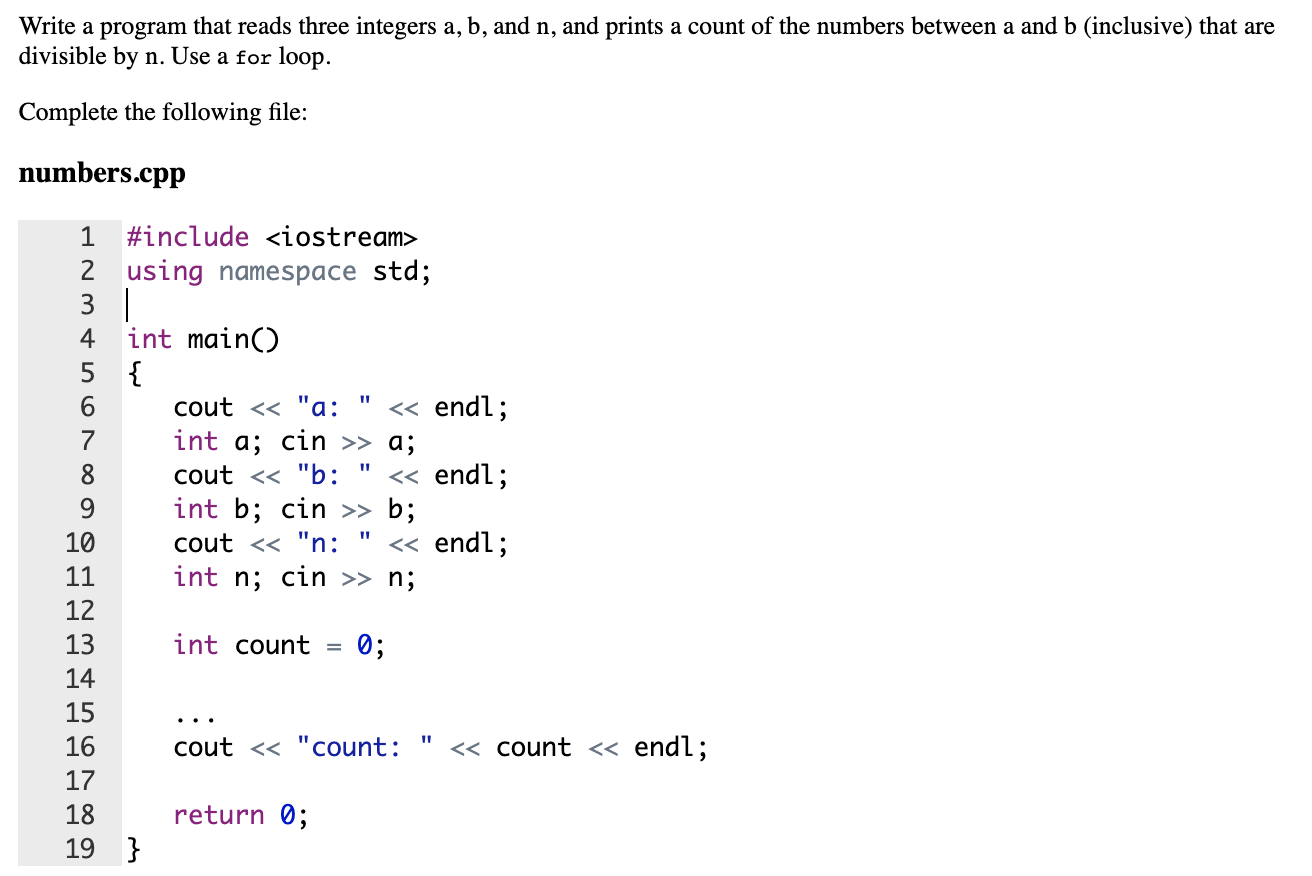 Solved Write A Program That Reads Three Integers A B And Chegg