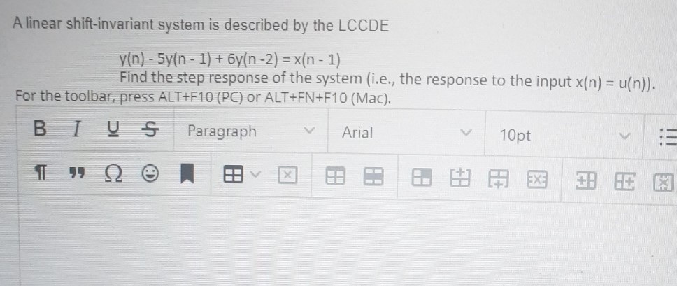 Solved A linear shift-invariant system is described by the | Chegg.com