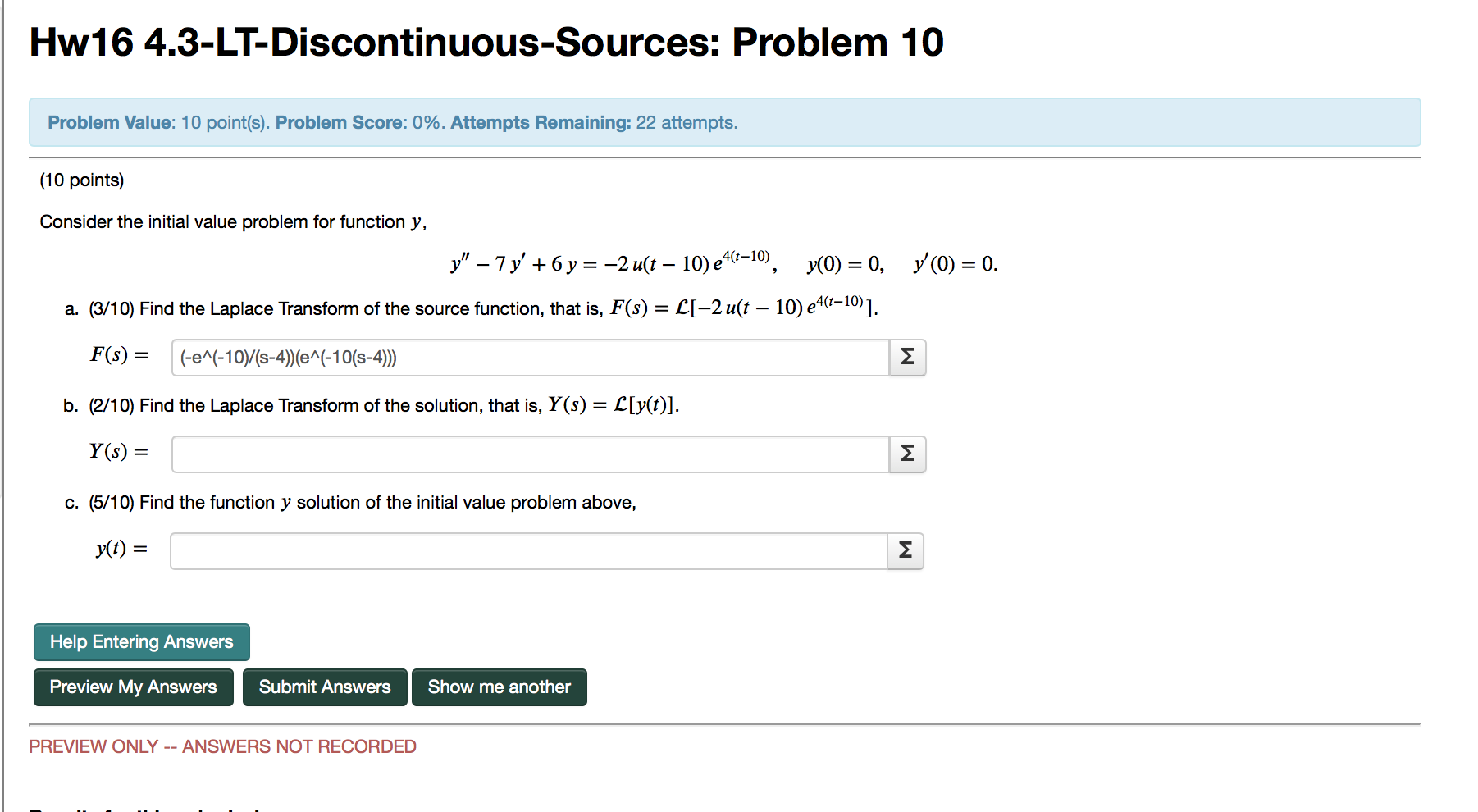 Solved Hw16 4.3-LT-Discontinuous-Sources: Problem 10 Problem | Chegg.com