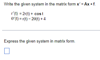 Solved Show work. Use Image view better.Write the given | Chegg.com