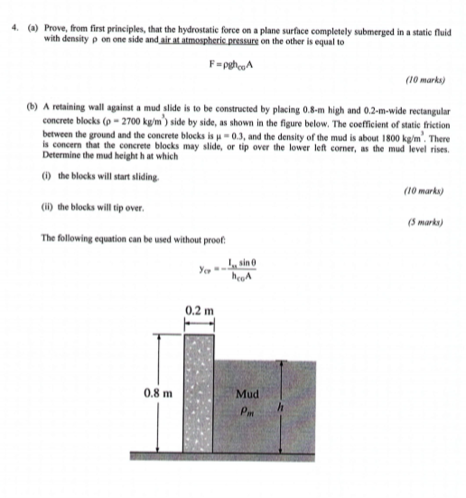 Solved 4. (a) Prove, from first principles, that the | Chegg.com